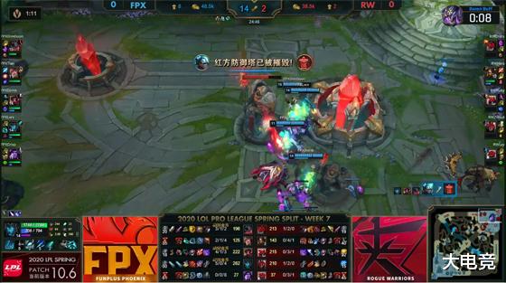 LOL-LPL：Tian盲僧野区统治力无解，RW1-2不敌FPX无缘季后赛_下路
