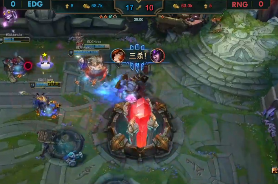 少了Uzi真不行！RNG倒在EDG脚下，中野低迷表现太扎心_Junjia