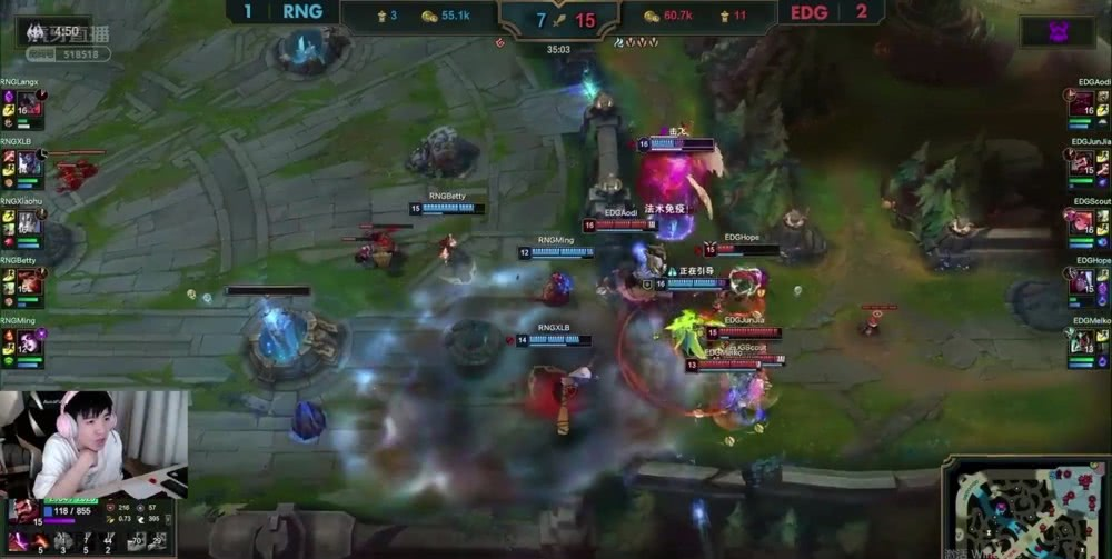 RNG1：3不敌EDG止步8强，狼行剑魔被喷，粉丝：uzi真RNG队魂_一波