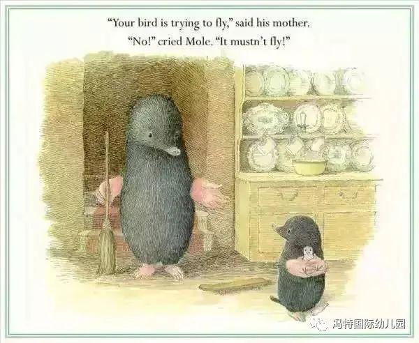 英文绘本《mole and the baby bird》_his