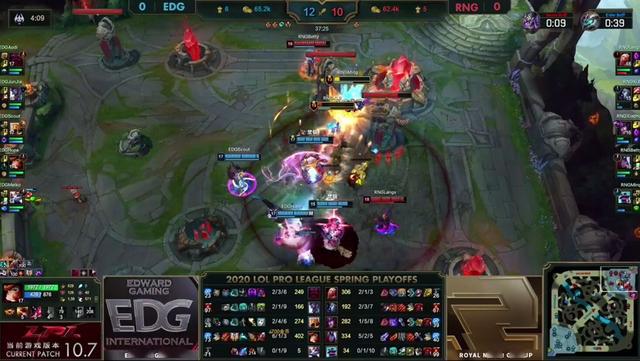 EDG险胜RNG！Aodi奥恩化身Letme抢龙解说看傻 Cat直言RNG落败原因_一波四包