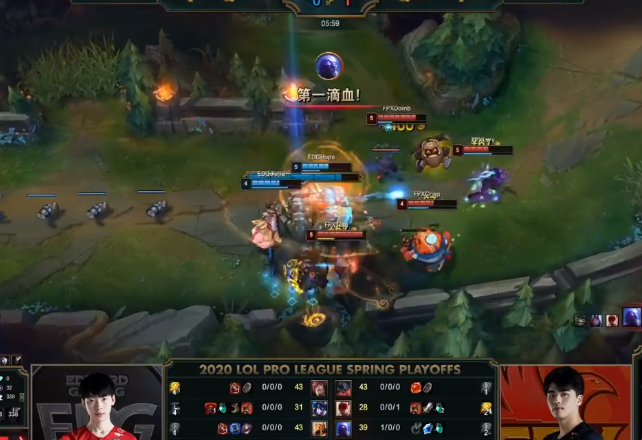 FPX2-0EDG，EDG禁了4个中单，也不耽误Doinb逆版本拿瑞兹收获五杀_鲁斯
