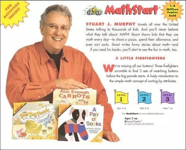 美国数学启蒙绘本教材《MathStart》1-3 全套：轻松掌握数学概念_孩子