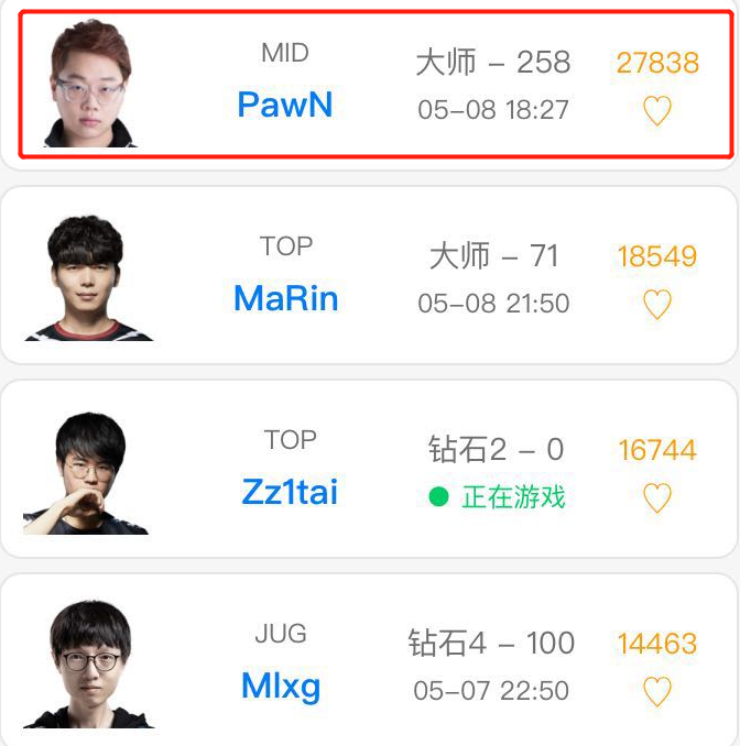 致敬传奇中单：Pawn重返韩服 一波六连胜闪耀全场_Faker