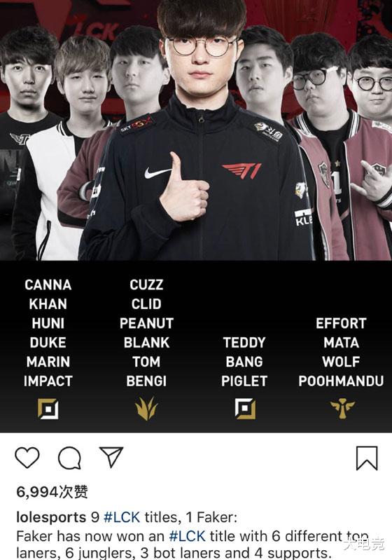 LOL官方统计“Faker的LCK冠军队友们”：流水的队友，铁打的李总！_战队