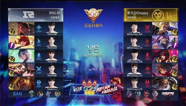 春季赛快讯：RNG.M3：1力克重庆QG，凉晨廉颇走边表现出色_QGhappy