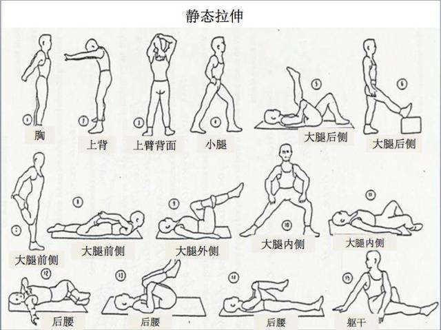 静态拉伸动态拉伸动作被动拉伸大山谷图库