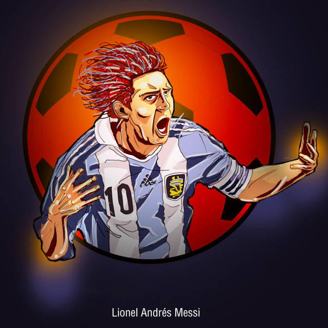 梅西头像帅气卡通图片,大头头像卡通图片,卡通图片头像_大山谷图库