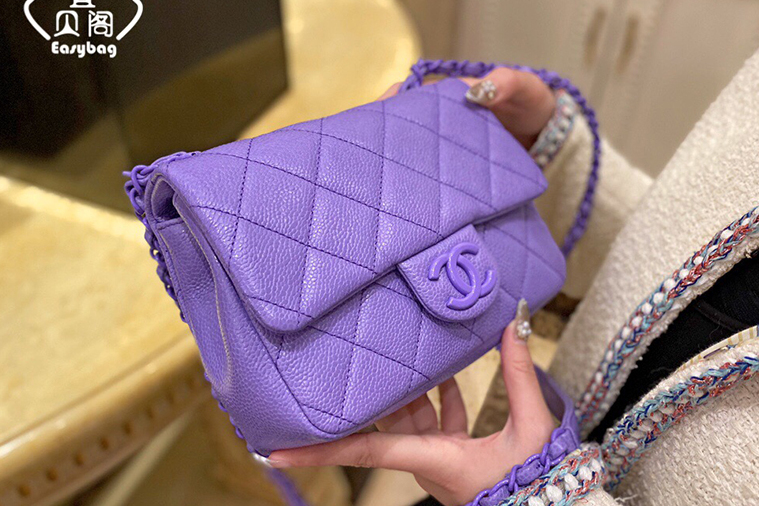 香奈儿不一样的经典款——磨砂方胖子2020春夏新款cf迷你_包包