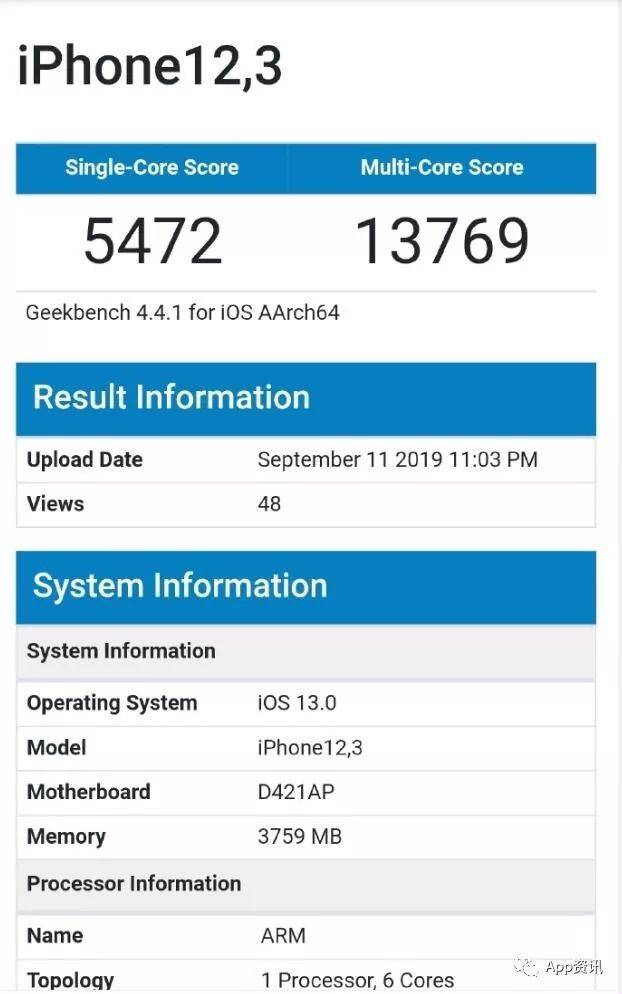 iPhone 11 GeekBench 跑分公布，贼强-搜狐大视野-搜狐新闻
