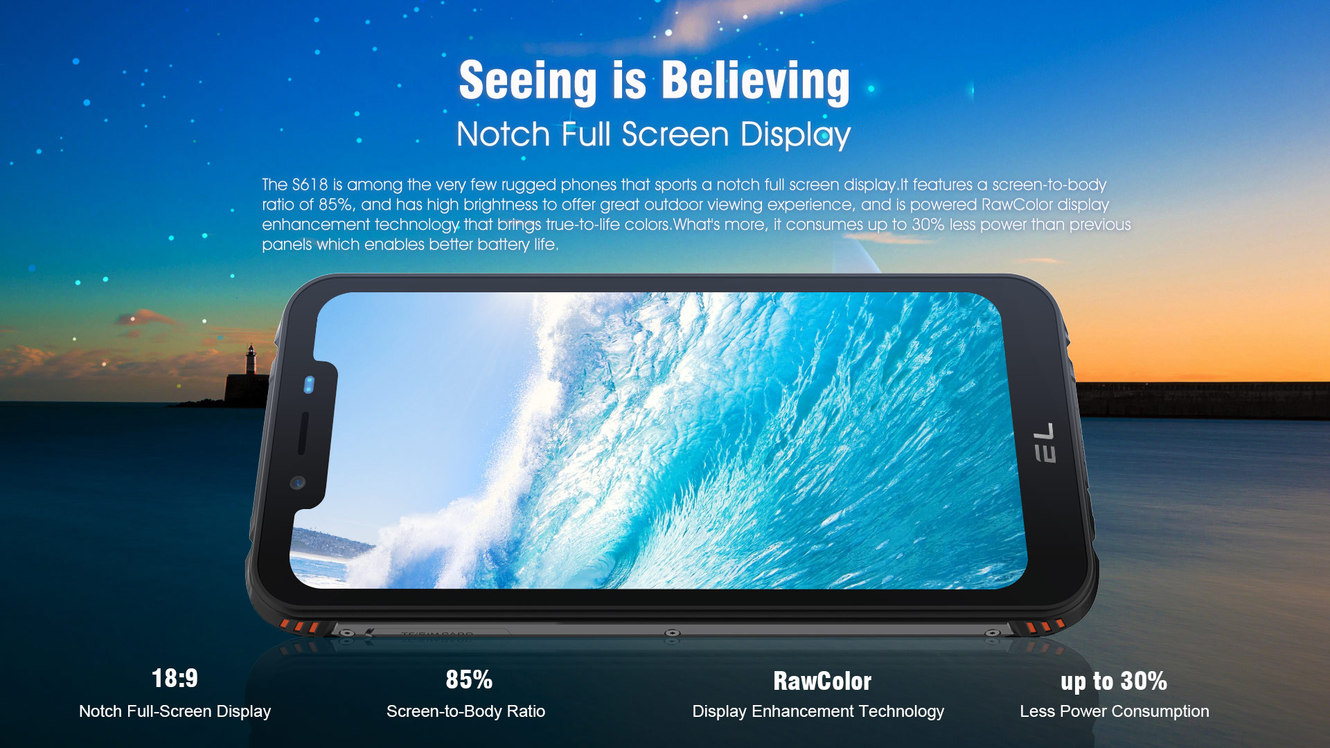 EL mobile phone's notch display rugged smartphone S618 is coming!_搜狐汽车_搜狐网