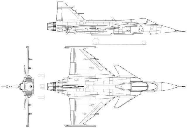 北欧鹰狮：JAS-39轻型战斗机_萨博