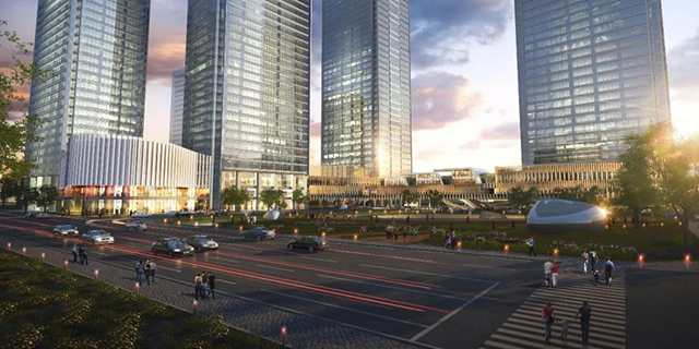 杭州EFC LIVE欧美广场设计赏析：生长在艺术公园里的建筑_商业