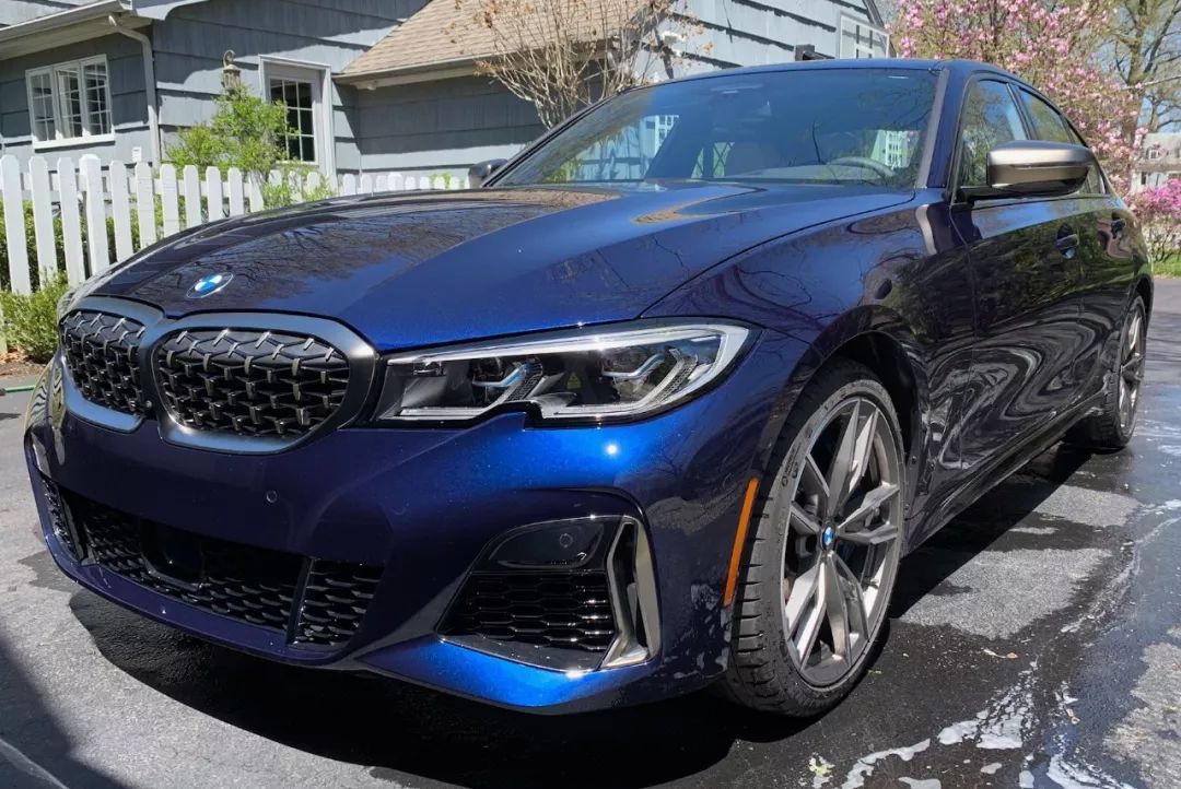 全新宝马M340美图欣赏！丹泉石蓝色配珍珠贝白座椅帅爆了！_搜狐汽车_搜狐网