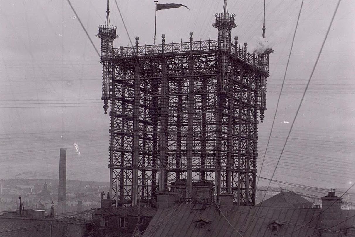 1890年的瑞典电话塔，80米的铁塔上的5500根电话线-搜狐大视野-搜狐新闻