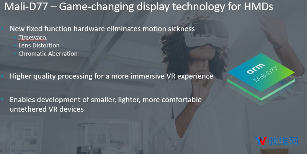 ARM为VR发布处理器Mali-D77，具色差校正及异步时间扭曲功能_分辨率