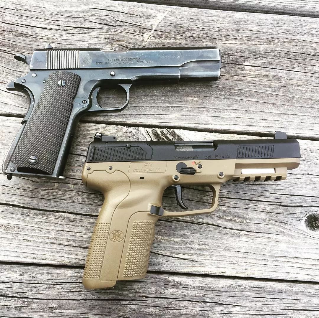 【手枪界的威猛先生】比利时FN57手枪图集_卡宾