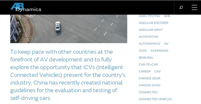 【转载】世界顶级自动驾驶测试技术公司AB DYNAMICS和上海淞泓智能汽车科技有限公司合作紧密！！_搜狐汽车_搜狐网