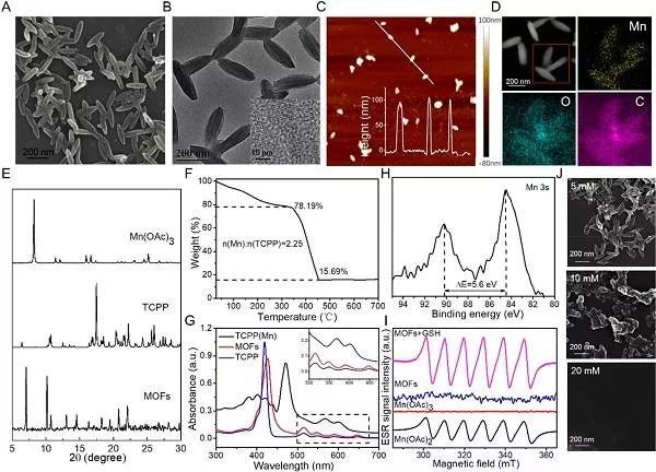 武汉大学 ACS Nano 报道: 利用特异性响应的Mn(III)封印的MOFs纳米系统对肿瘤进行诊断治疗_荧光