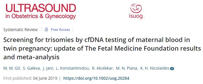 利用cfDNA检测21三体在双胎和单胎中结果相似，NIPT检测范围进一步扩大_研究