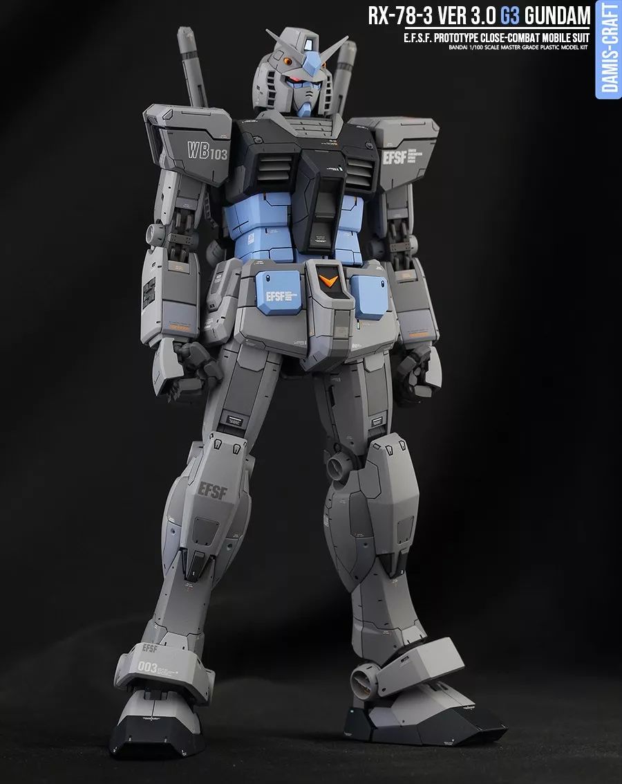 MG RX-78-3 G3高达就应该拥有这么精致的外观_公众