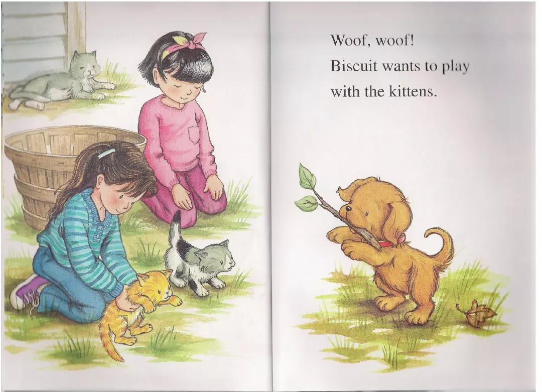 绘本共读丨贪玩的小狗《Biscuit wants to play 》_the