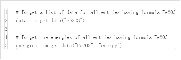 pymatgen API的使用-高通量计算初探_数据库