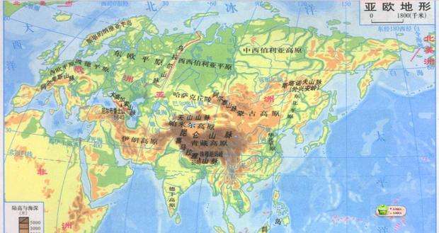 地图看世界；盘点世界上各大洲的分界线_欧洲