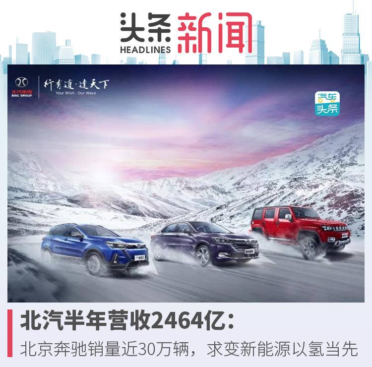 北汽半年营收2464亿：北京奔驰销量近30万辆，求变新能源以氢当先_搜狐汽车_搜狐网