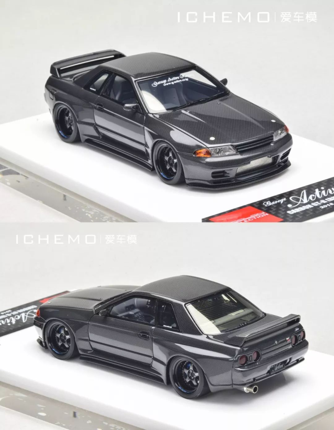 开箱报告 | 全碳的震撼！Make Up 1:43 Garage Active Carbon GT-R BNR32 汽车模型_搜狐汽车_搜狐网