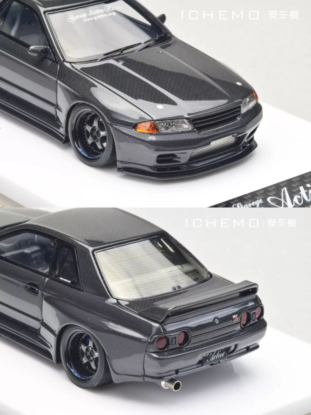 开箱报告 | 全碳的震撼！Make Up 1:43 Garage Active Carbon GT-R BNR32 汽车模型_搜狐汽车_搜狐网