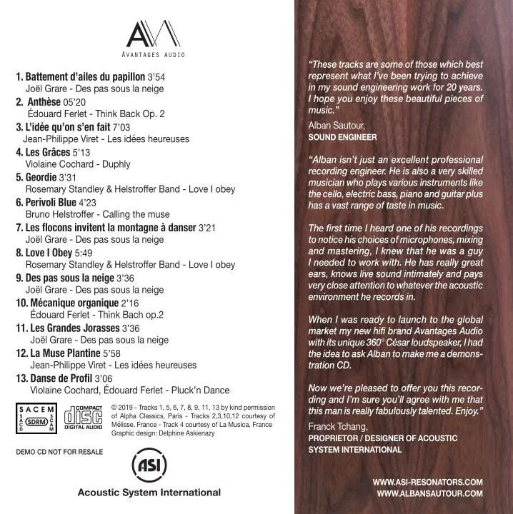 唱片丨让你置身于现场——ASI推出《Concert Hall in your living space》测试碟_搜狐汽车_搜狐网