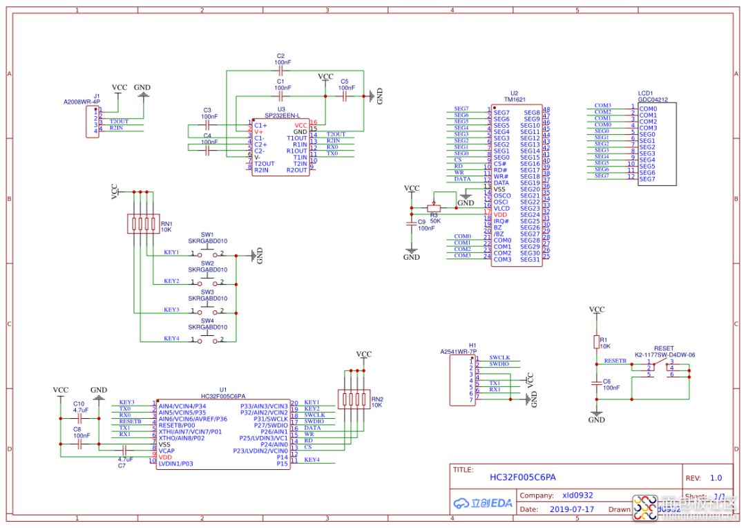 基于ARM的LCD显示（附硬件电路和源码）_芯片