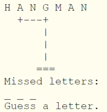 Python制作Hangman游戏_流程图