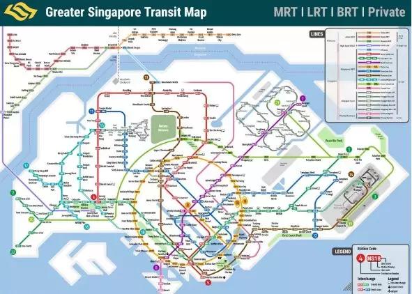 新加坡生活｜根据2040年交通规划，未来通行全岛只要45分钟啦~_地铁