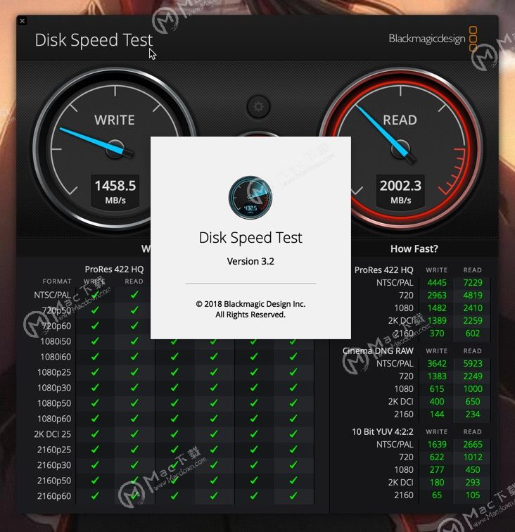 mac硬盘测速工具Blackmagic Disk Speed Test如何使用_软件