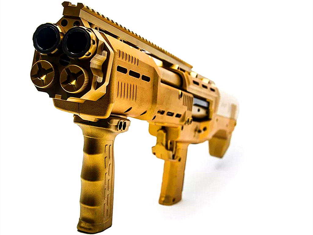 军事丨DP-12双管泵动式霰弹枪推出金色，吸引土豪关注-搜狐大视野-搜狐新闻