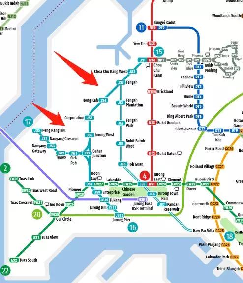 新加坡最新地铁版图出炉！_时间