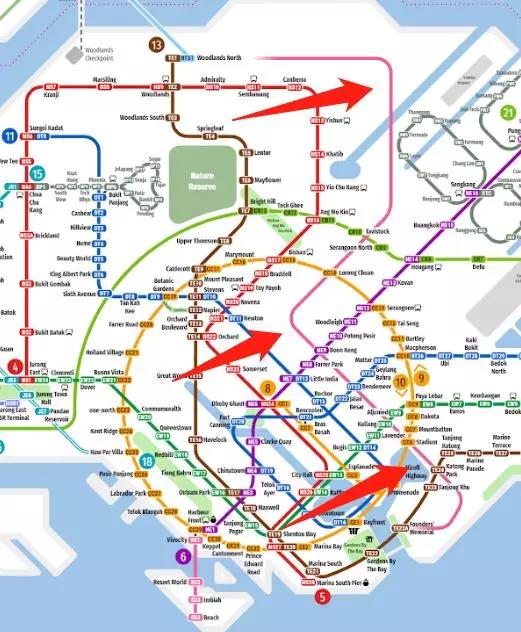 新加坡最新地铁版图出炉！_时间