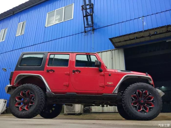 四门红色牧马人改装篇－烈焰红马_搜狐汽车_搜狐网