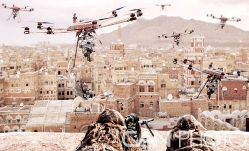 无人机系统在城市作战中的应用_编队