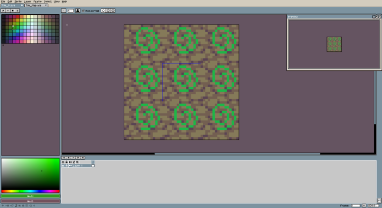 slynyrd像素画教程：游戏场景Tile教程_地面