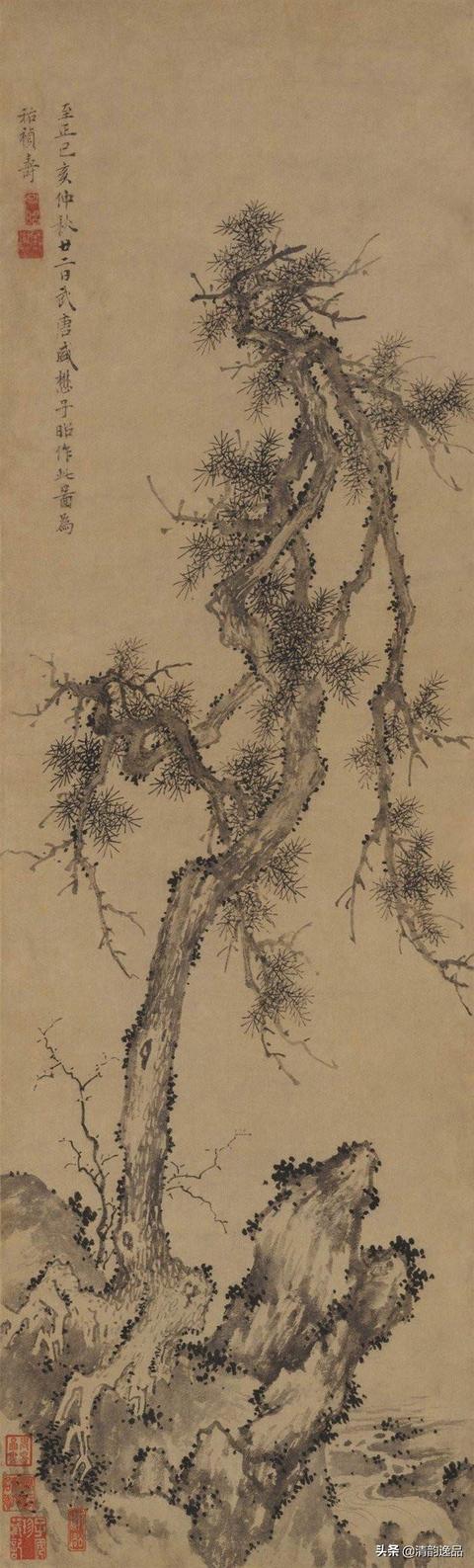 松树古画,古画山水画,松树头像古画_大山谷图库