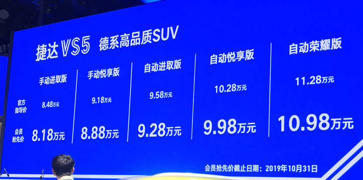 2019成都车展：捷达VS5正式上市 售价8.48万起 油耗6.2L_搜狐汽车_搜狐网
