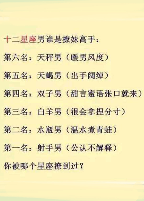 星座男谁是撩妹高手,星座女恋爱中缺少的气质 搜狐大视野 搜狐新闻