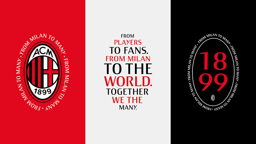 一个超越足球和边界的大胆LOGO设计，AC米兰迎来新时代_logo