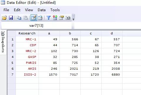 Meta简明教程（7）手把手教你用Stata进行Meta分析 | Meta分析系列文章_数据