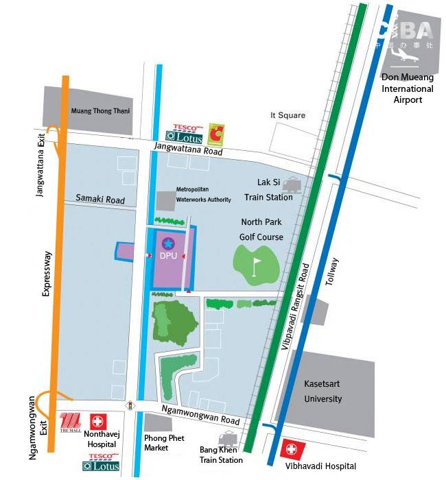 泰国博仁大学DPU位于曼谷哪里？_Road