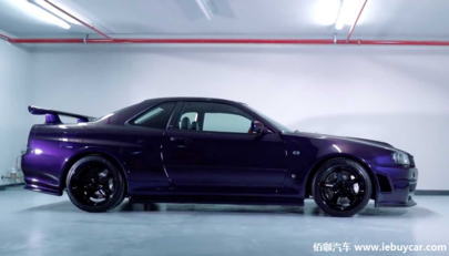 罕见的R34日产GT-R Z-Tune 采用特殊的午夜紫色调涂装_搜狐汽车_搜狐网
