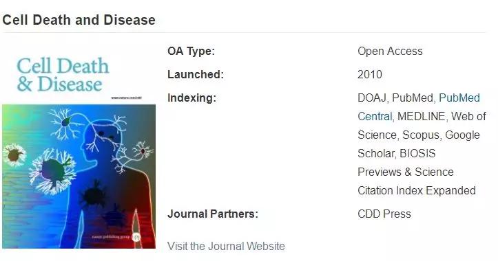 Cell Death & Disease杂志：一本体面的5分+_Day